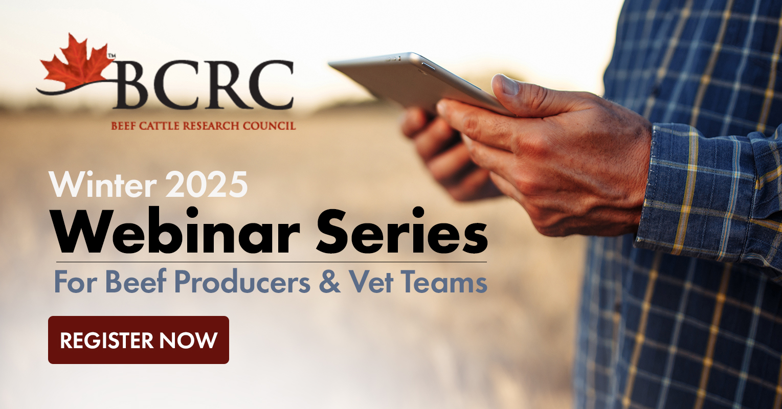 Register for the BCRC's Beef Webinar Series -- BeefResearch.ca